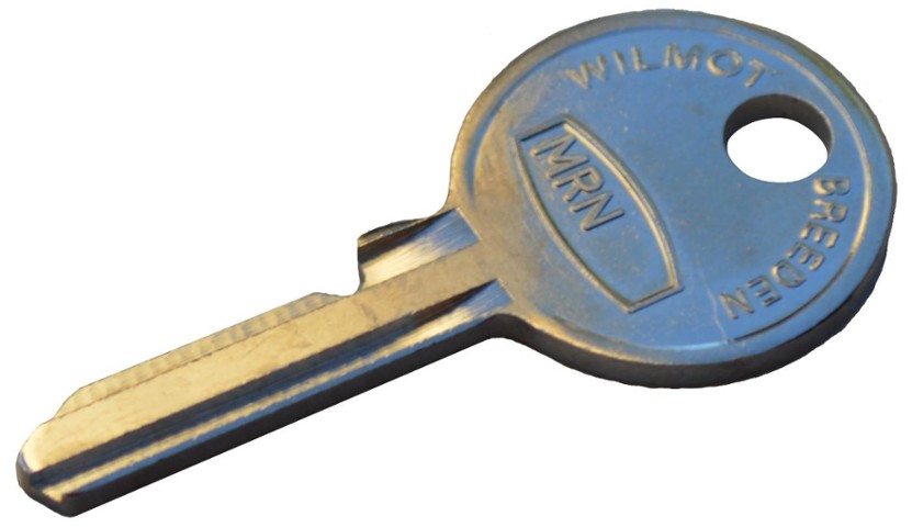 MRN KEY CUT TO CODE BRITISH MADE WILMOT BREEDEN