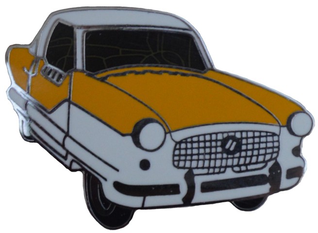 METROPOLITAN CAR CUT OUT LAPEL PIN