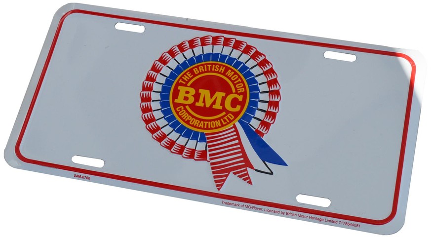 BMC ROSETTE LICENSE PLATE - TAG