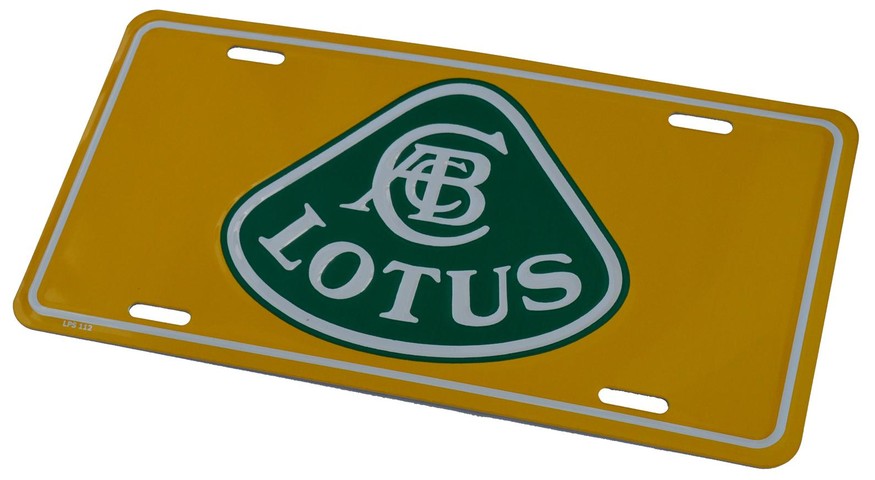 LOTUS LICENSE PLATE